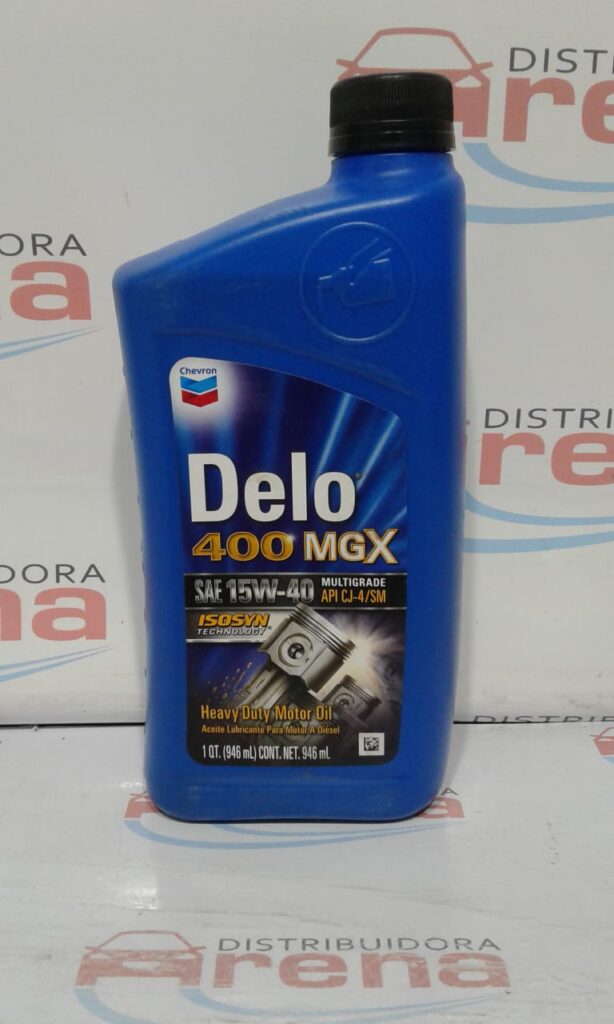 DELO® 400 MGX SAE 15W40 API CJ-4 ( 1/4 galon casi 1 litro ) 11,36 L ...