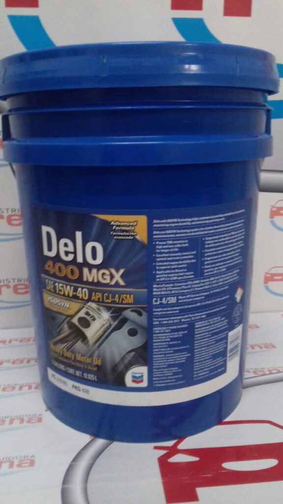 DELO® 400 MGX SAE 15W40 API CJ-4 ( 5 galones casi 20 litros ) 18,93 L ...