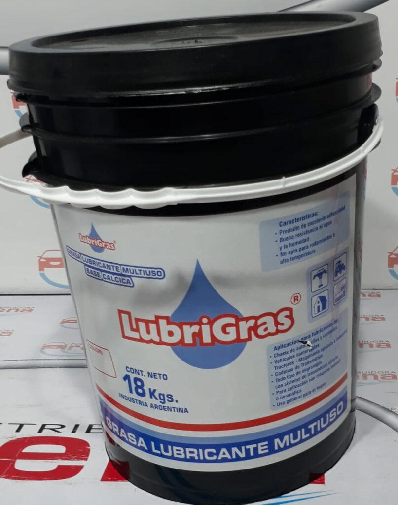 BALDE GRASA MULTIUSO x 18 Kg. – GRAS04 LUBRIGRAS (LITIO ROJA)(Grasa ...