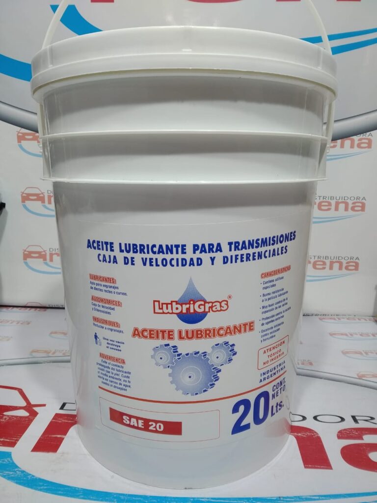 ACEITE SAE20 BIDON X 20 LTS. – SAE204 LUBRIGRAS(Aceites lubricantes SAE ...