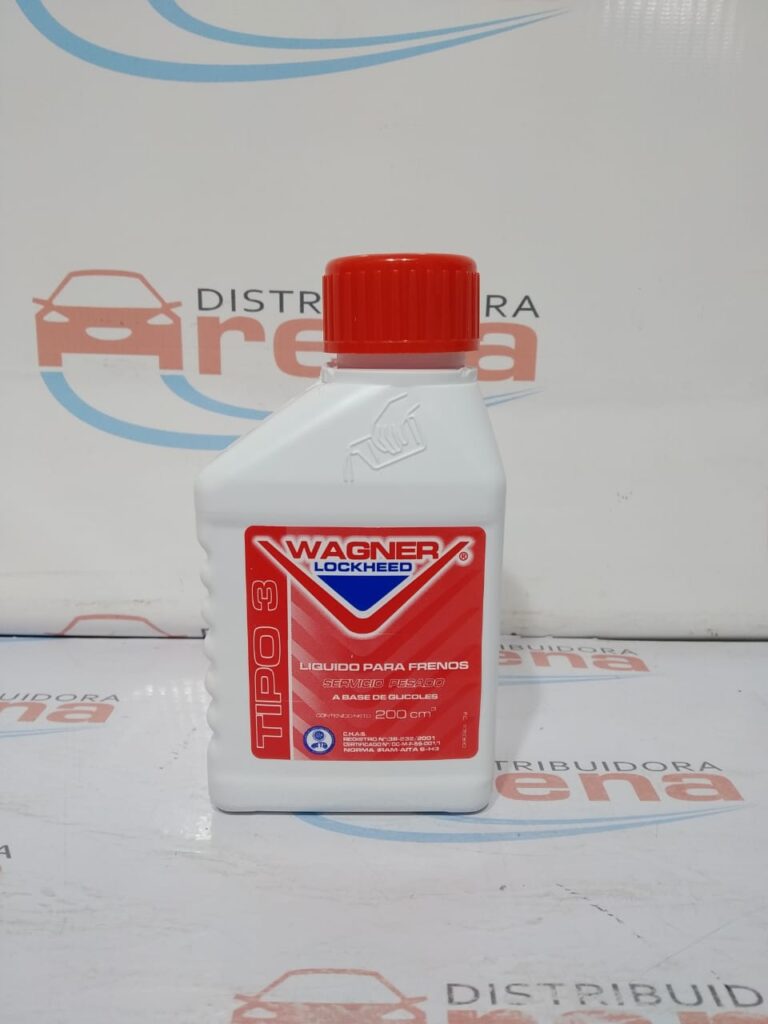 LIQUIDO PARA FRENOS WAGNER LOCKHEED TIPO 3 x 200 – WLO116 – Arena ...