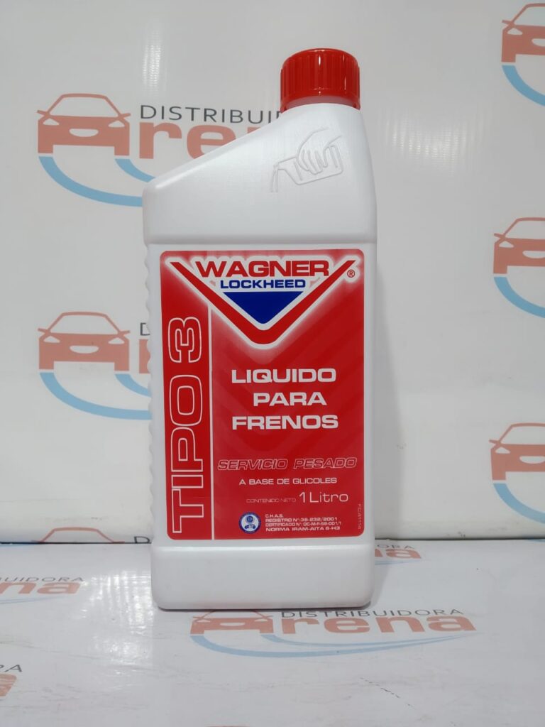 LIQUIDO PARA FRENOS WAGNER LOCKHEED TIPO 3 x 1Lt – WLO119 – Arena ...