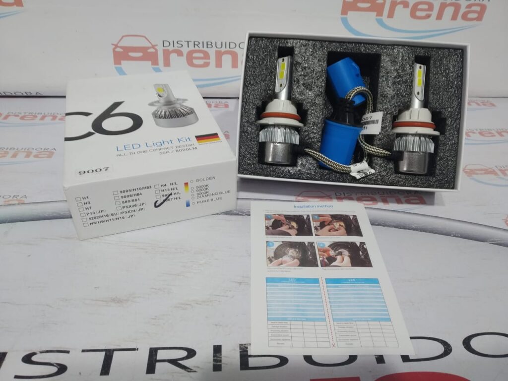 (CAJA X JUEGO DE 2 UNIDADES) KIT CREE LED C6 9007 12/24V – CREE/9007 ...