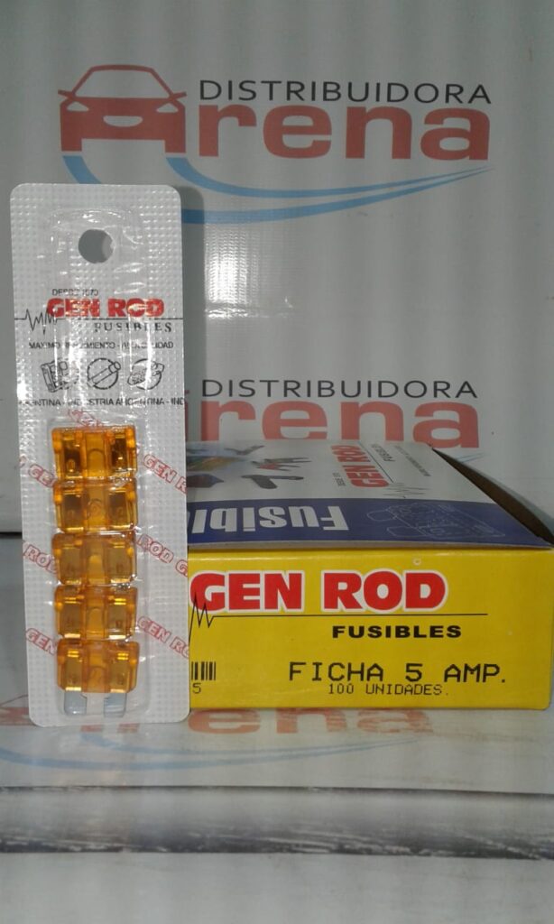 (CAJA X 100 UNIDADES=20 BLISTER X 5 UNIDADES CADA UNO ) Fusible ficha ...