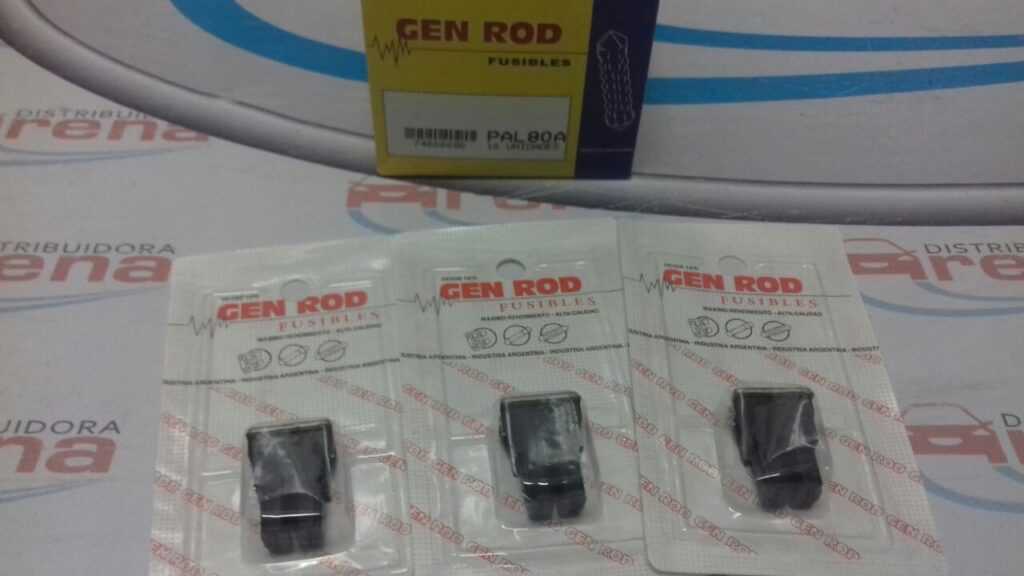 (CAJA X 20 UNIDADES) Fusibles Gen Rod FICHA PAL TIPO MUELA 80 AMPERES ...